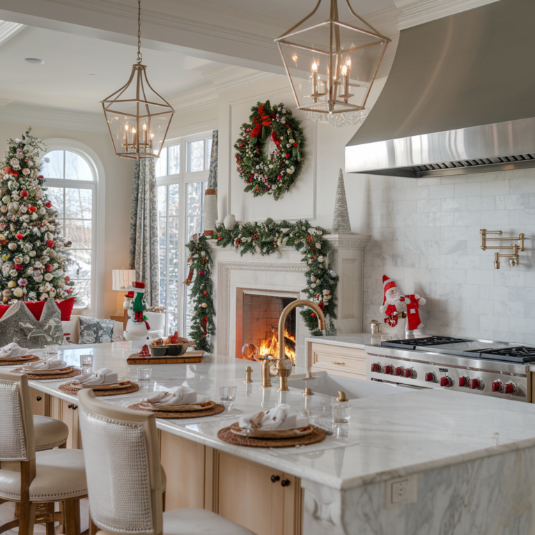9 Ways to Create a Festive Kitchen | Holiday Guide - Laura Decorating