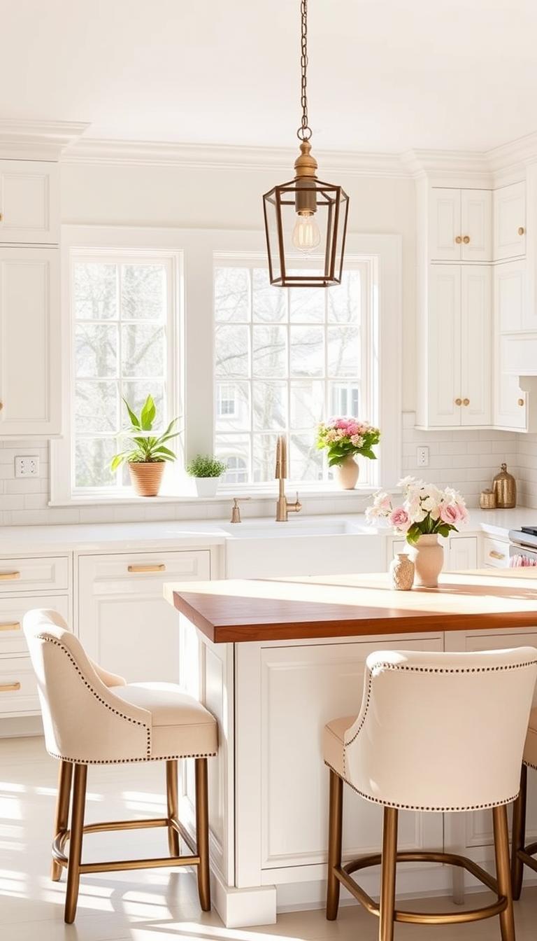 Warm White Kitchen Ideas: Timeless & Elegant Designs - Laura Decorating