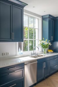 Elevate Your Kitchen with These 15 Blue Cabinet Designs