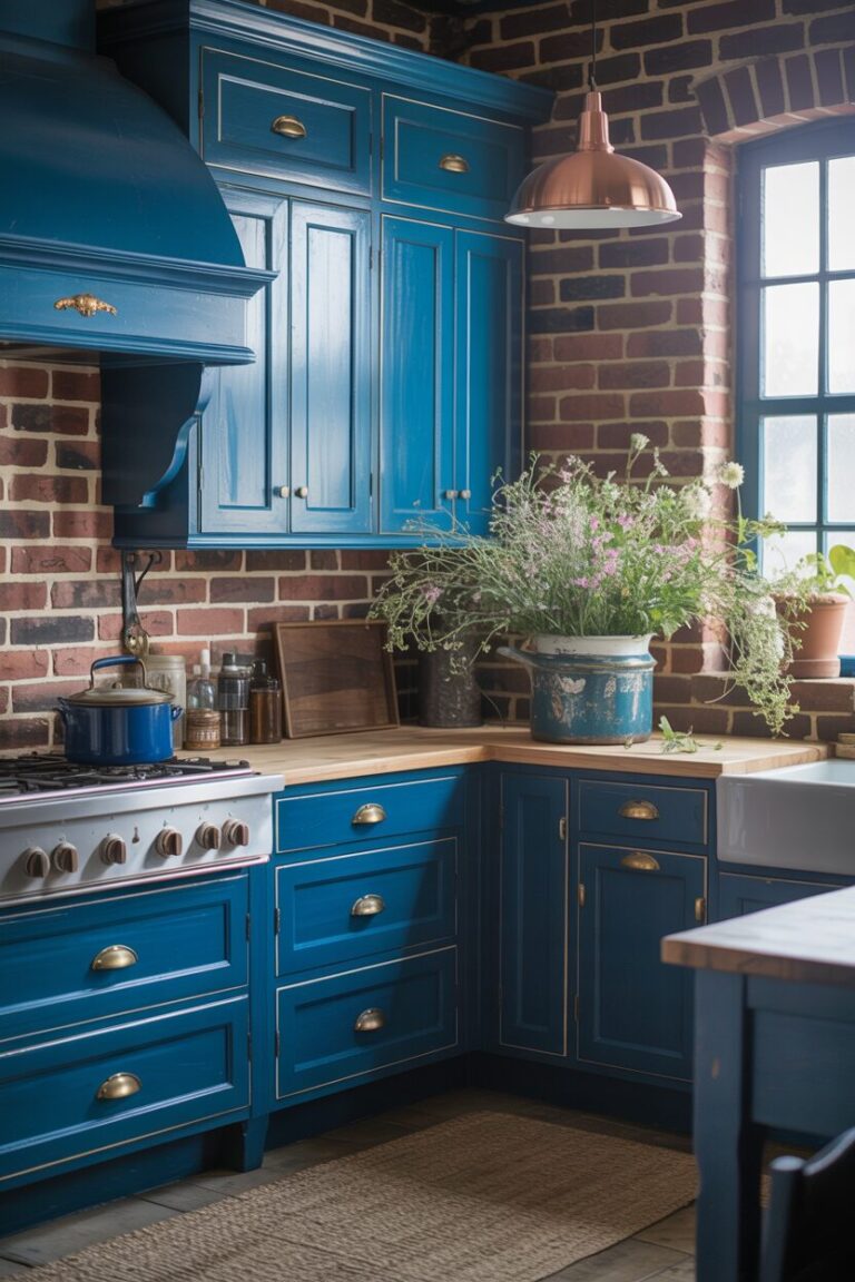 Elevate Your Kitchen with These 15 Blue Cabinet Designs